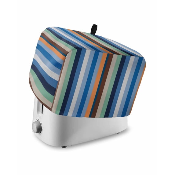 Colorful Striped Toaster Cover 4 Slice, Large Kitchen Appliance Covers ...