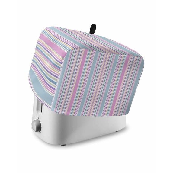 Colorful Striped Toaster Cover 4 Slice, Large Kitchen Appliance Covers ...