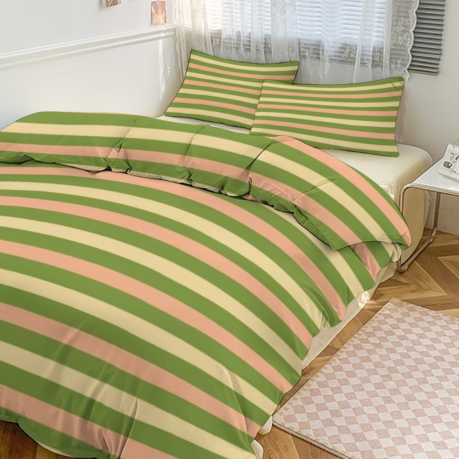 Colorful Stripes 3D Duvet Cover Set Quilt Cover Theme of Kid Boy Girl ...