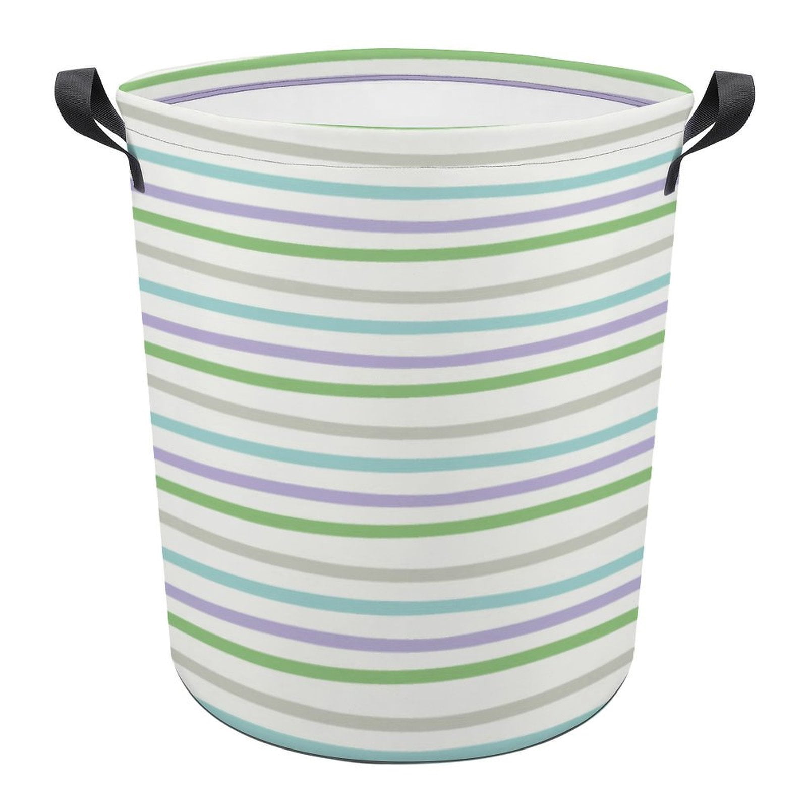 Colorful Stripes Print Foldable Laundry Basket for Clothes Storage ...