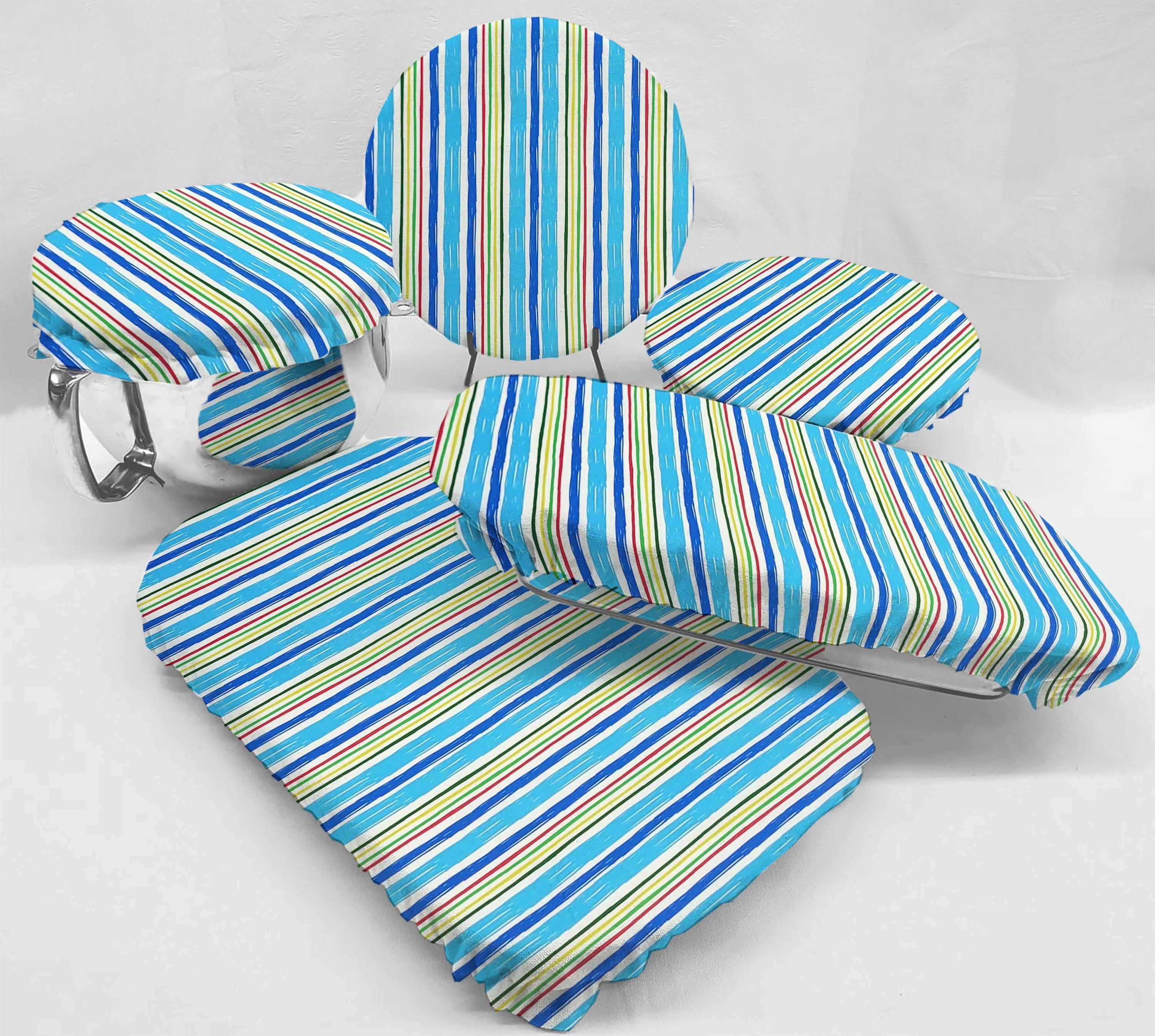 Colorful Stripes Reusable Fabric Bowl and Casserole Pan Covers by Penny ...
