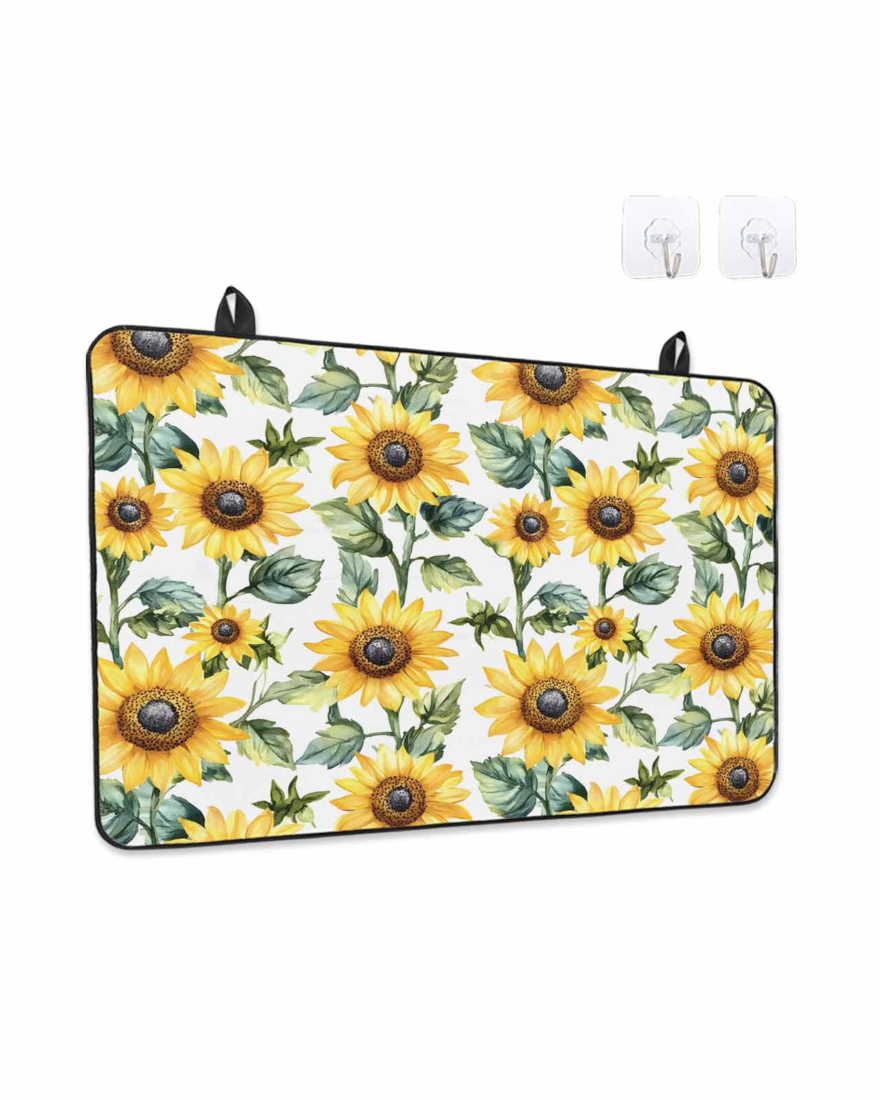 Colorful Stripes Stove Top Covers for Electric Stove, 36'x21'' Black ...