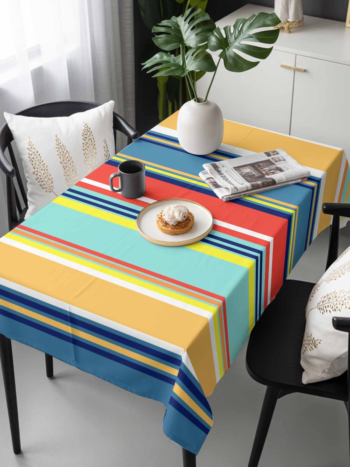 Colorful Stripes Tablecloth Rectangle Table Cloth 60x120, Waterproof ...