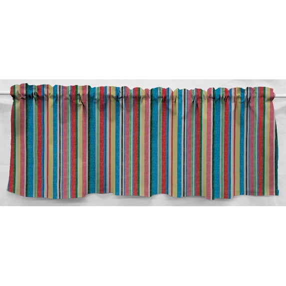 Colorful Stripes Valances by Penny's Needful Things (Two Valance Panels ...