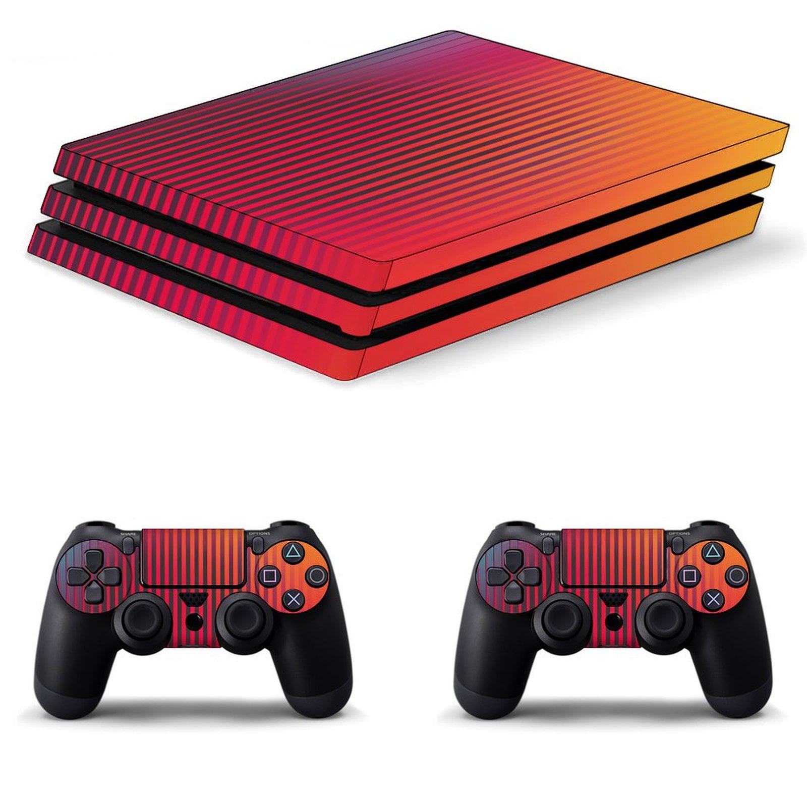 Colorful Strips Minimalist PS4/PS4 Pro/PS4 Slim Skin Sticker For ...