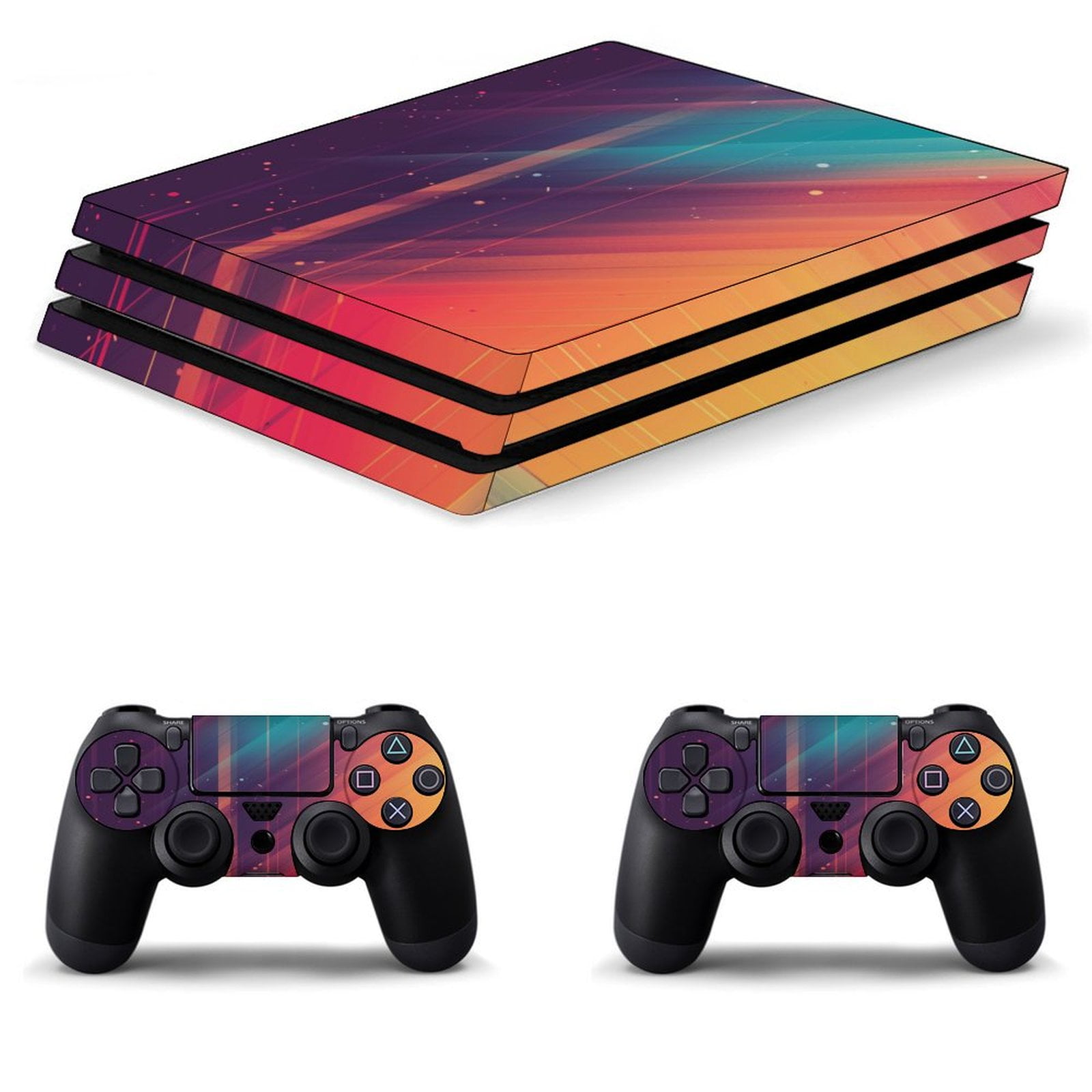 Colorful Strips Minimalist PS4/PS4 Pro/PS4 Slim Skin Sticker For ...