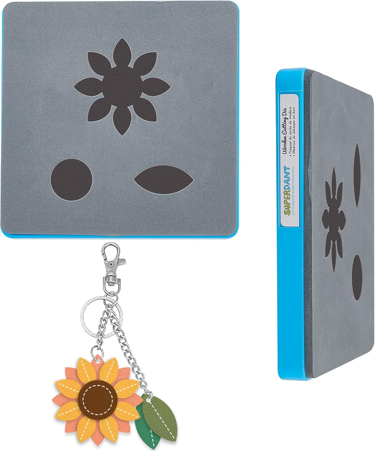 Colorful Sunflower Leather Cutting Dies Leaf Wooden DIY Die Cutter ...