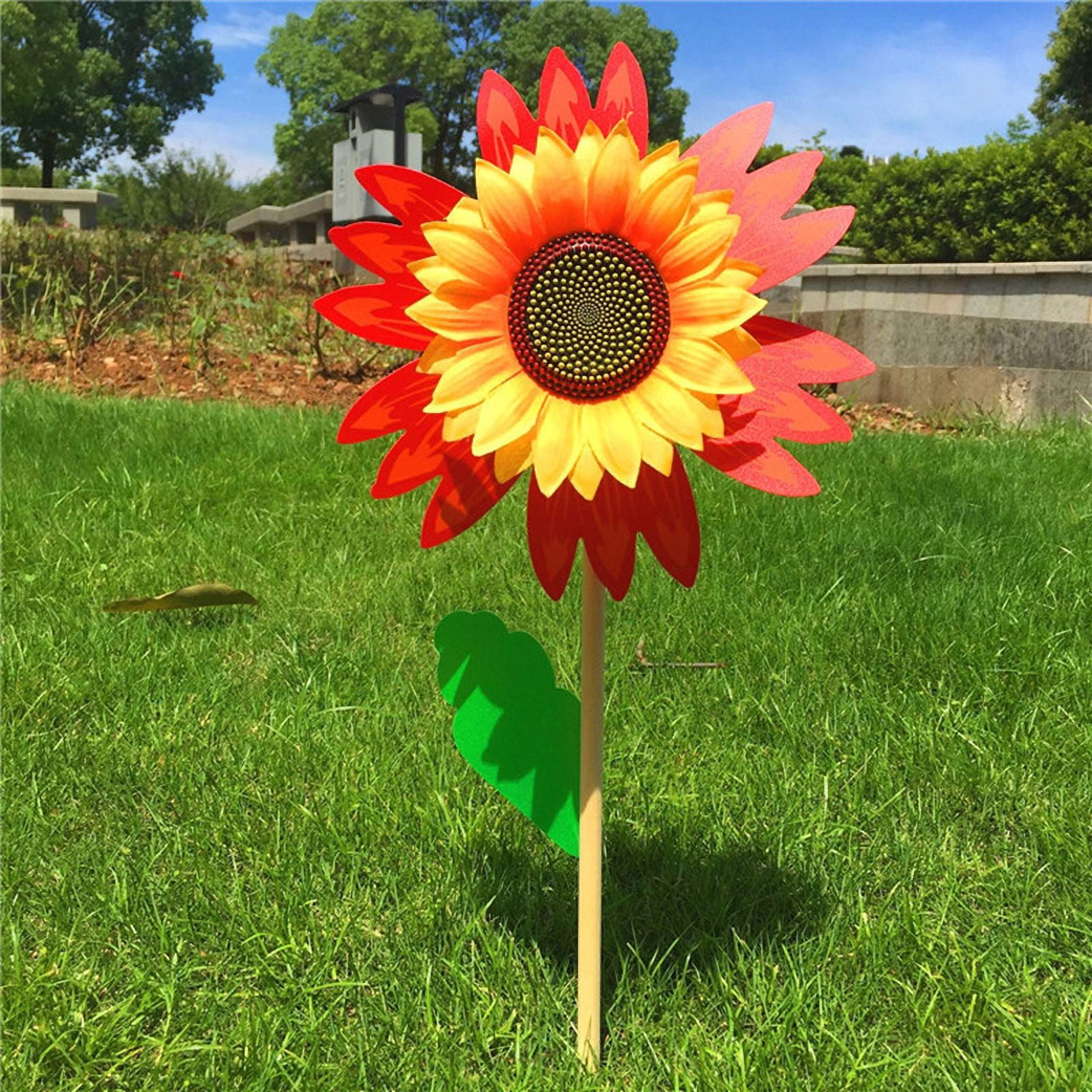 Colorful Sunflower Windmill Wind Turbine For Lawn Garden Party ...