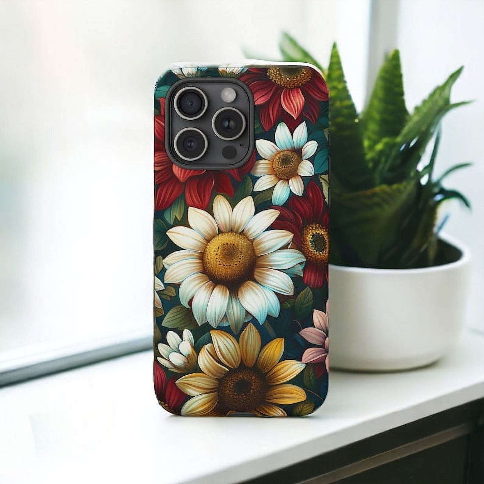 Colorful Sunflowers Phone Case for iPhone 11 12 13 14 15 16 Pro Max ...