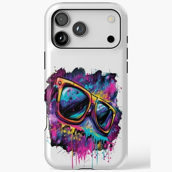 Colorful Sunglass Bright Pop Art Design Phone Case Compatible iPhone 17 ...