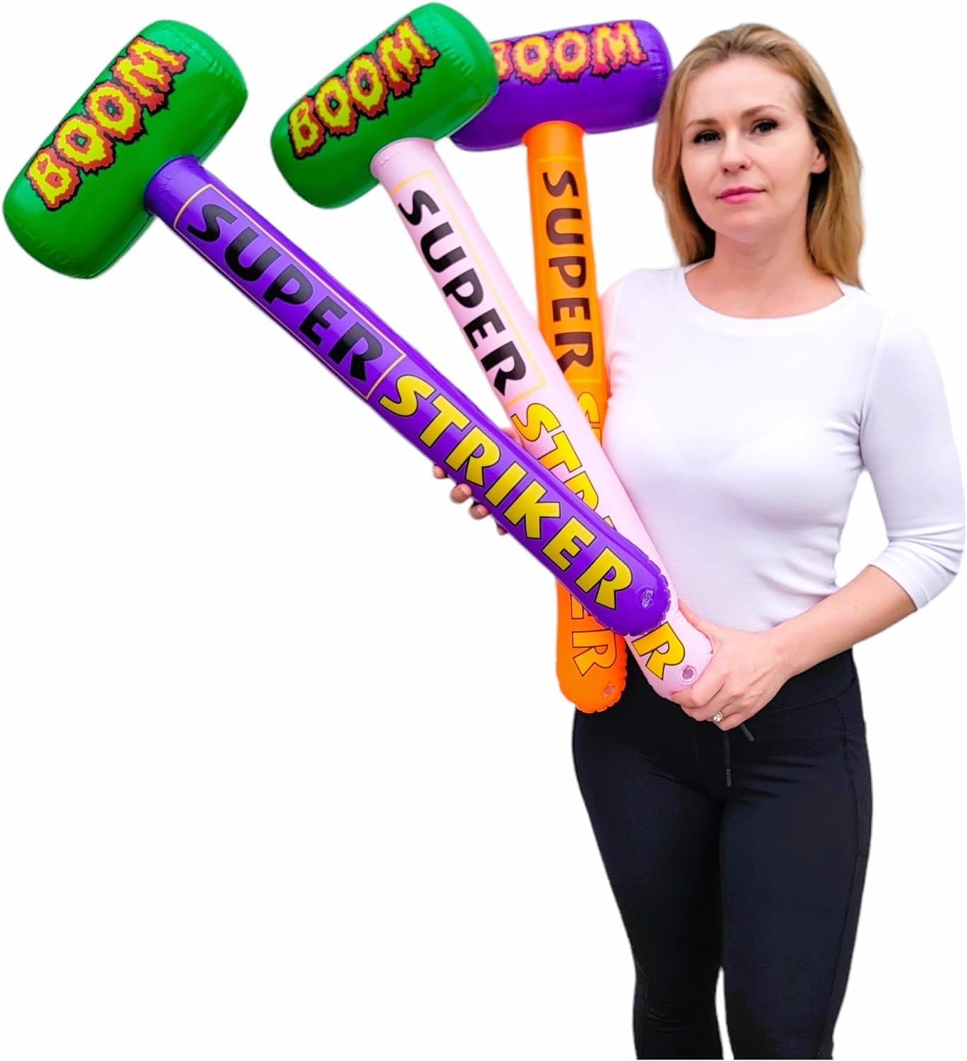 Colorful Super Striker Mallet Inflate (About 33") Vinyl Inflatable Big ...