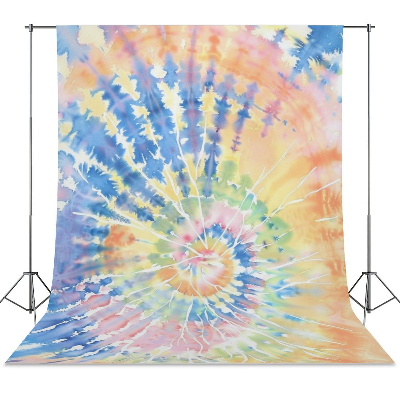 Colorful Swirls Tie-dye Backdrops for Photography for Party Backdrop ...