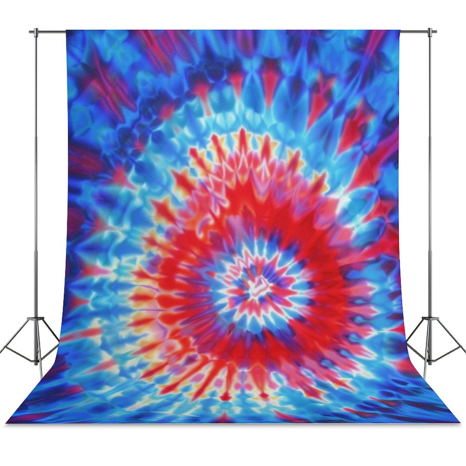 Colorful Swirls Tie-dye Spring Wall Backdrop Background Floral ...