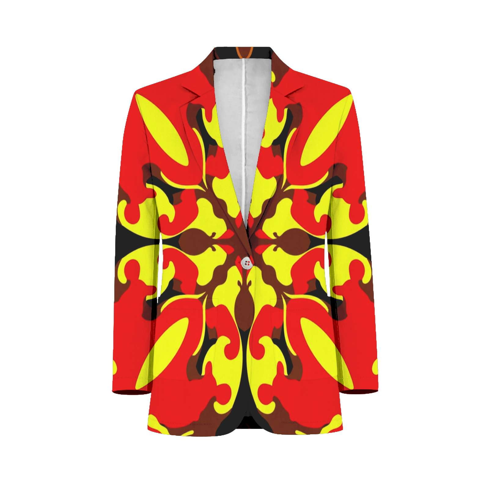 Colorful Symmetrical Floral Design Customized Men's Suits full man ...