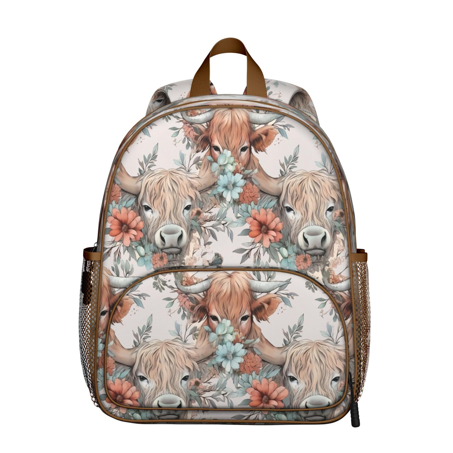 Colorful Symmetrical Plaid Stripes Adjustable Breathable Padded Daypack ...