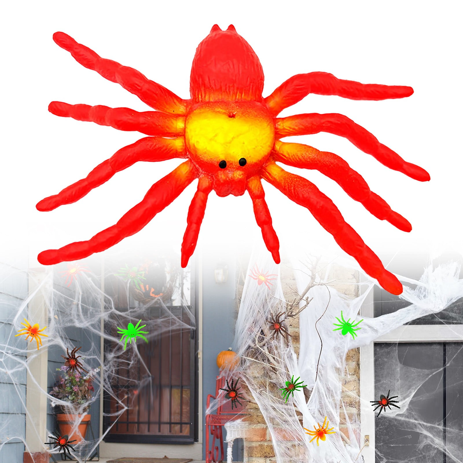 Colorful Tarantula Figurines, 1 Pc Jiggly Spider, Realistic Spider ...