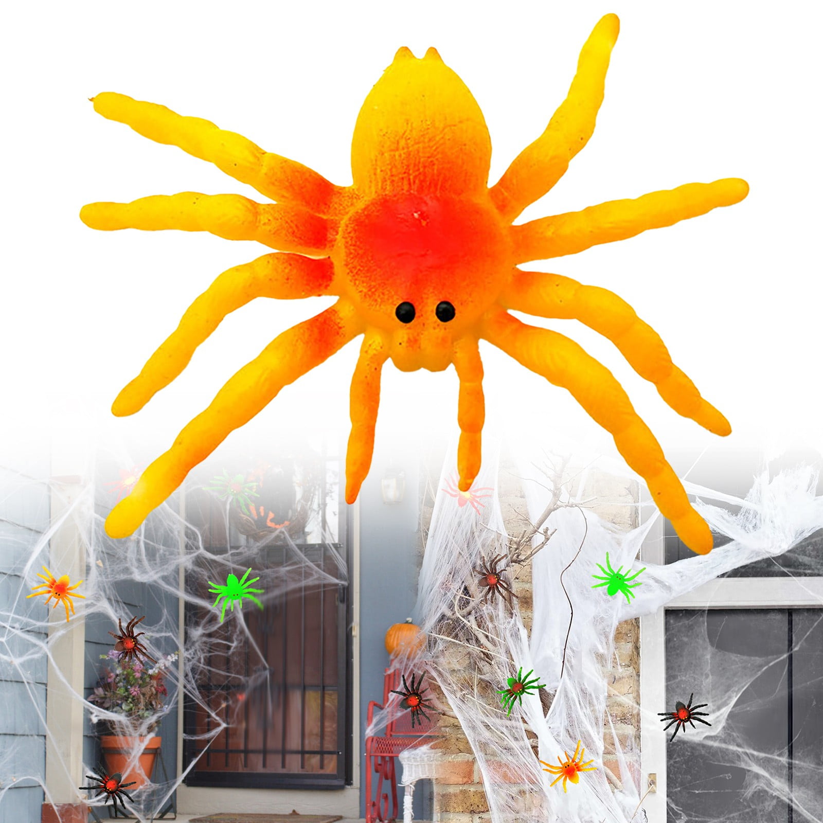 Colorful Tarantula Figurines, 1 Pc Jiggly Spider, Realistic Spider ...