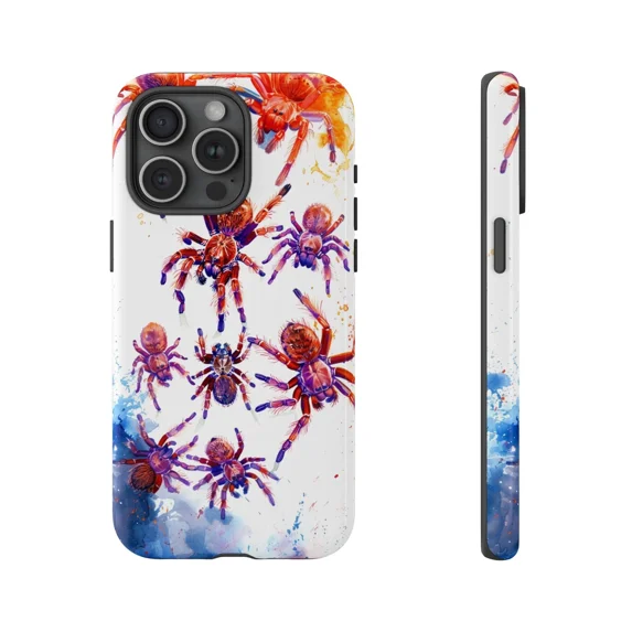 Colorful Tarantula Spider Art iPhone Case 17 16 15 14 13 12 11 Pro Max ...