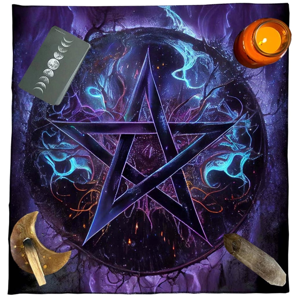 Colorful Tarot Table Cover Sacred Cloth Foldable Star Tarot Tablecloths ...