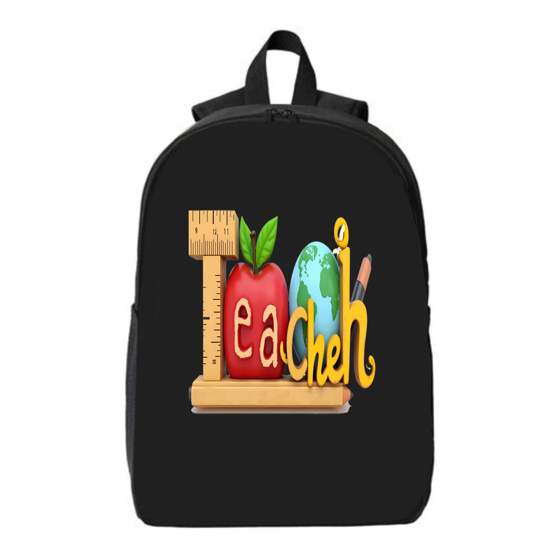 Colorful Teacher-Themed Laptop Backpack for 15 " Laptop & iPad ...