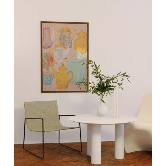 Colorful Teapots Art Print: Maximalist Kitchen Decor, 32x48 UNFRAMED ...