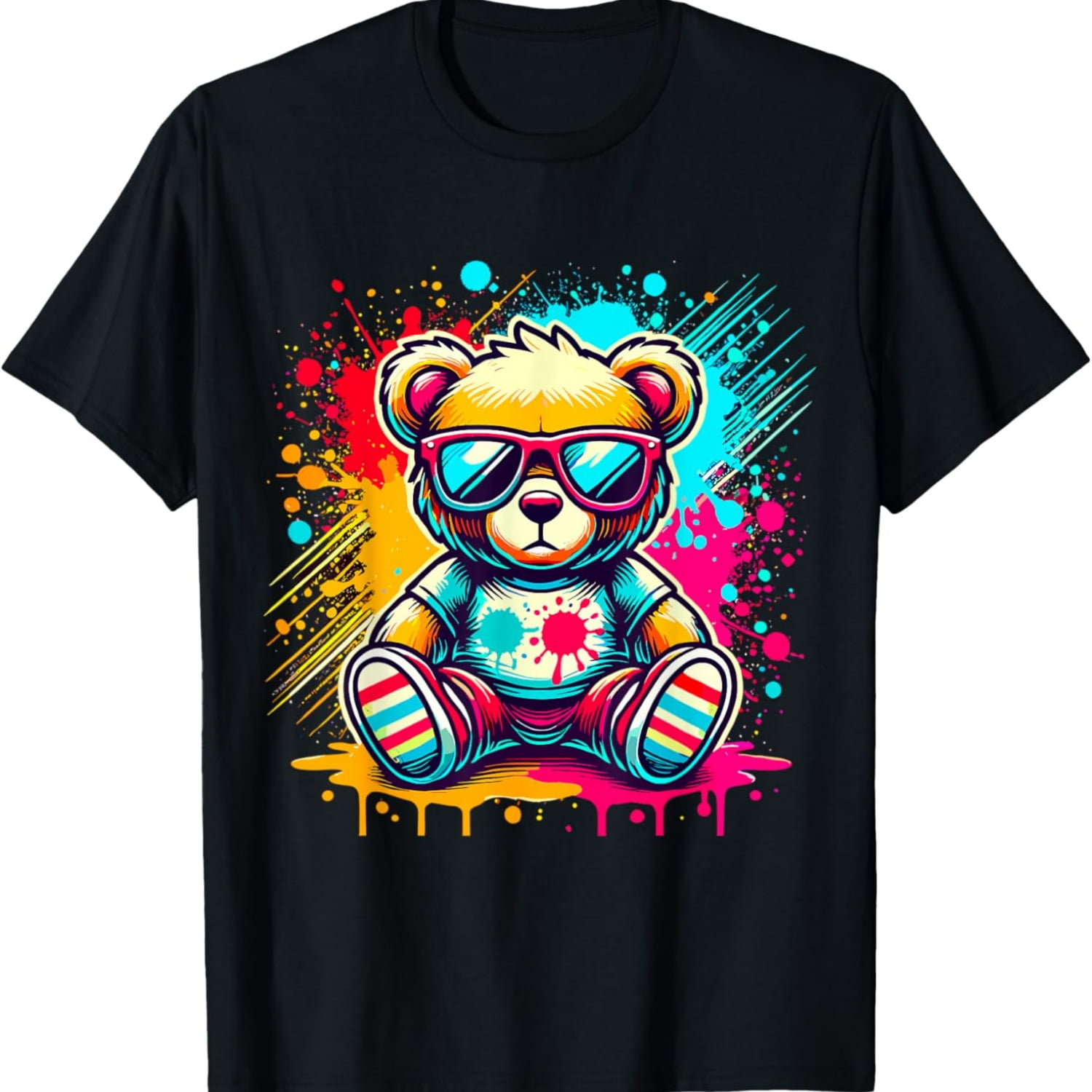 Colorful Teddy Bear with T-shtir - Walmart.com