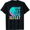 Colorful Teen Girls Volleyball Bump Set Spike Repeat T-Shirt - Walmart.com