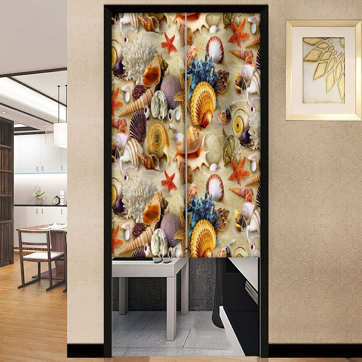 Colorful Tekstura Rakushki Korally Door Curtain Shells Sand Partition ...