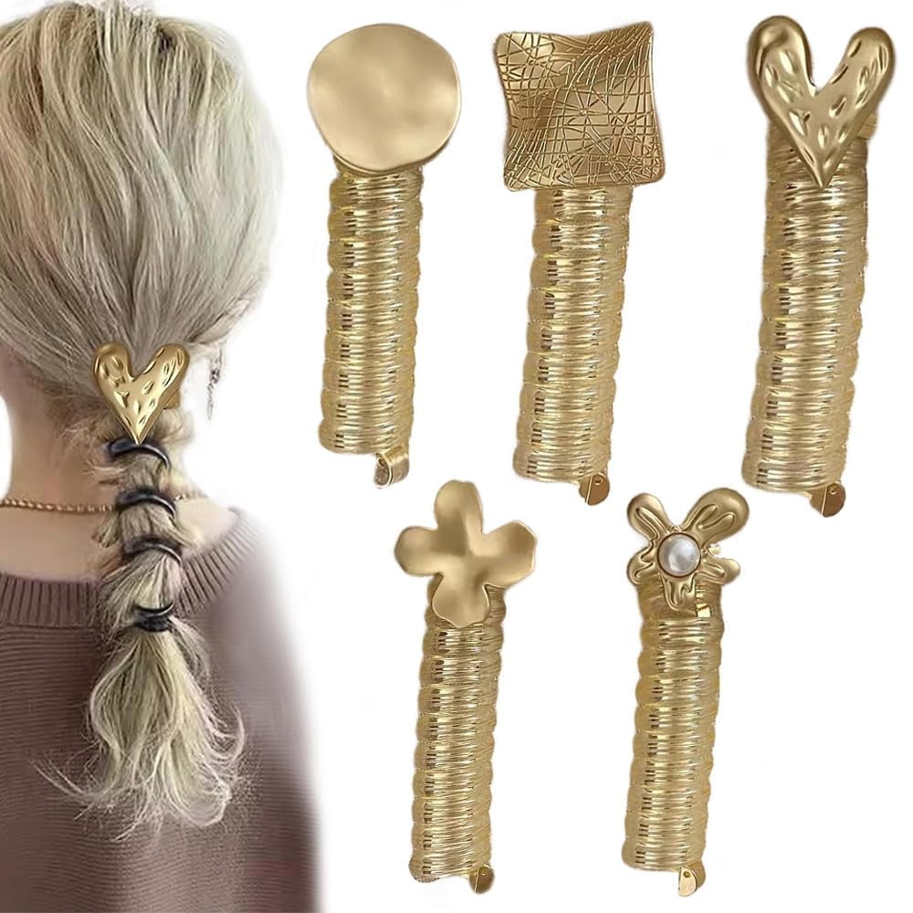 Colorful Telephone Wire Hair Bands, Spiral Hair Ties Phone Cord ...