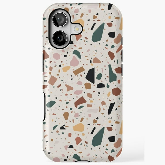Colorful Terrazzo Speckled Marble Tile Abstract Pattern Design Case ...