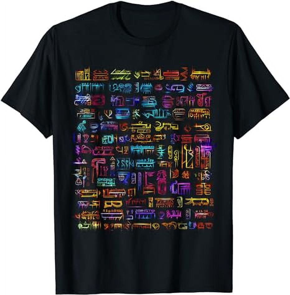 Colorful Text Art Graphic T-Shirt - Walmart.com