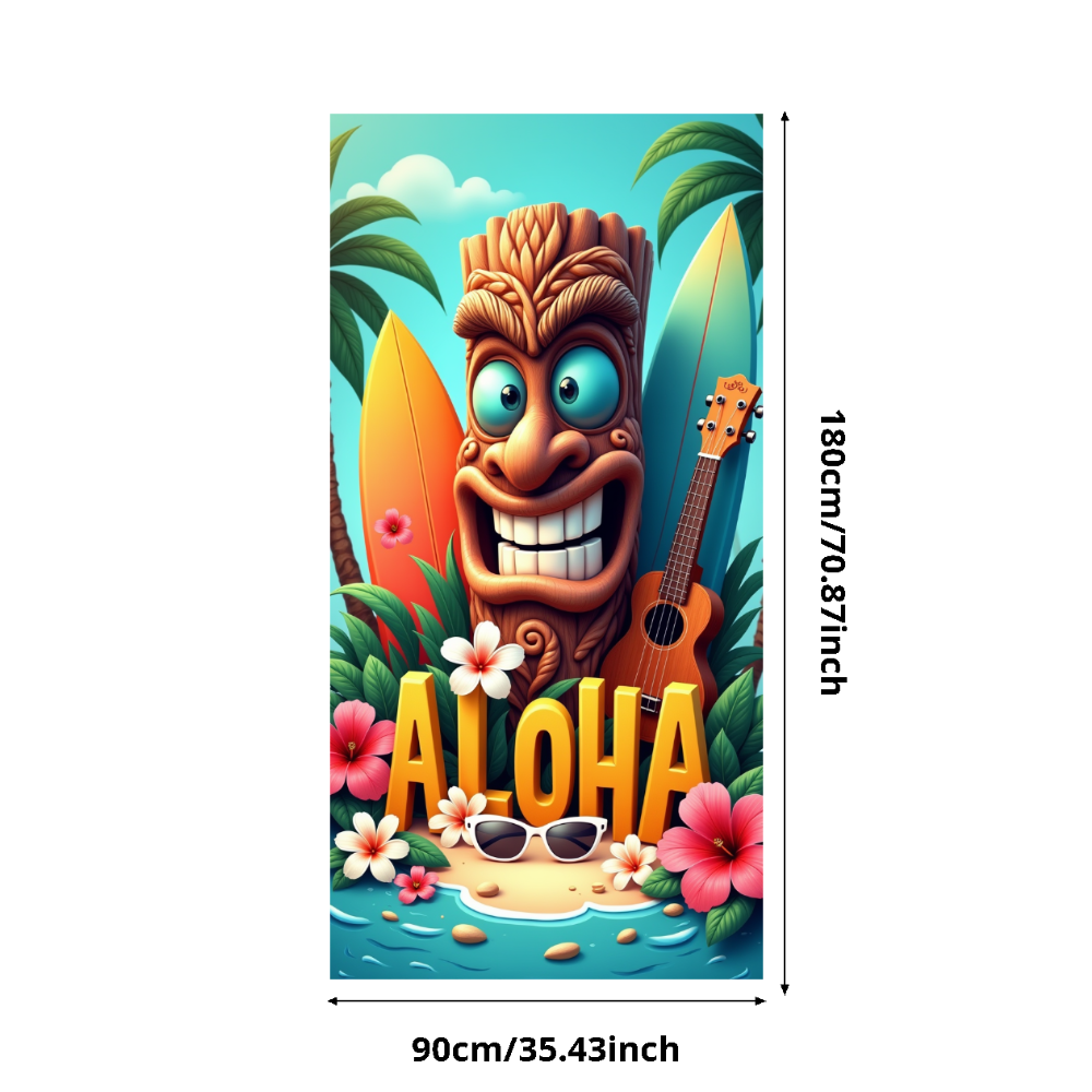 Colorful Theme Aloha Banner Decorative Design Hawaiian Tiki Party ...