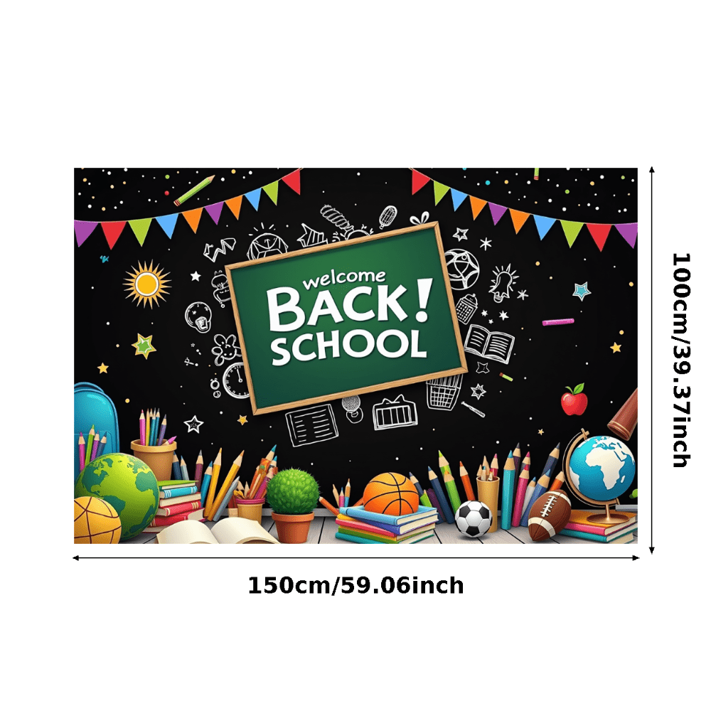 Colorful Theme Welcome Sign School Banner Educational Supplies for ...