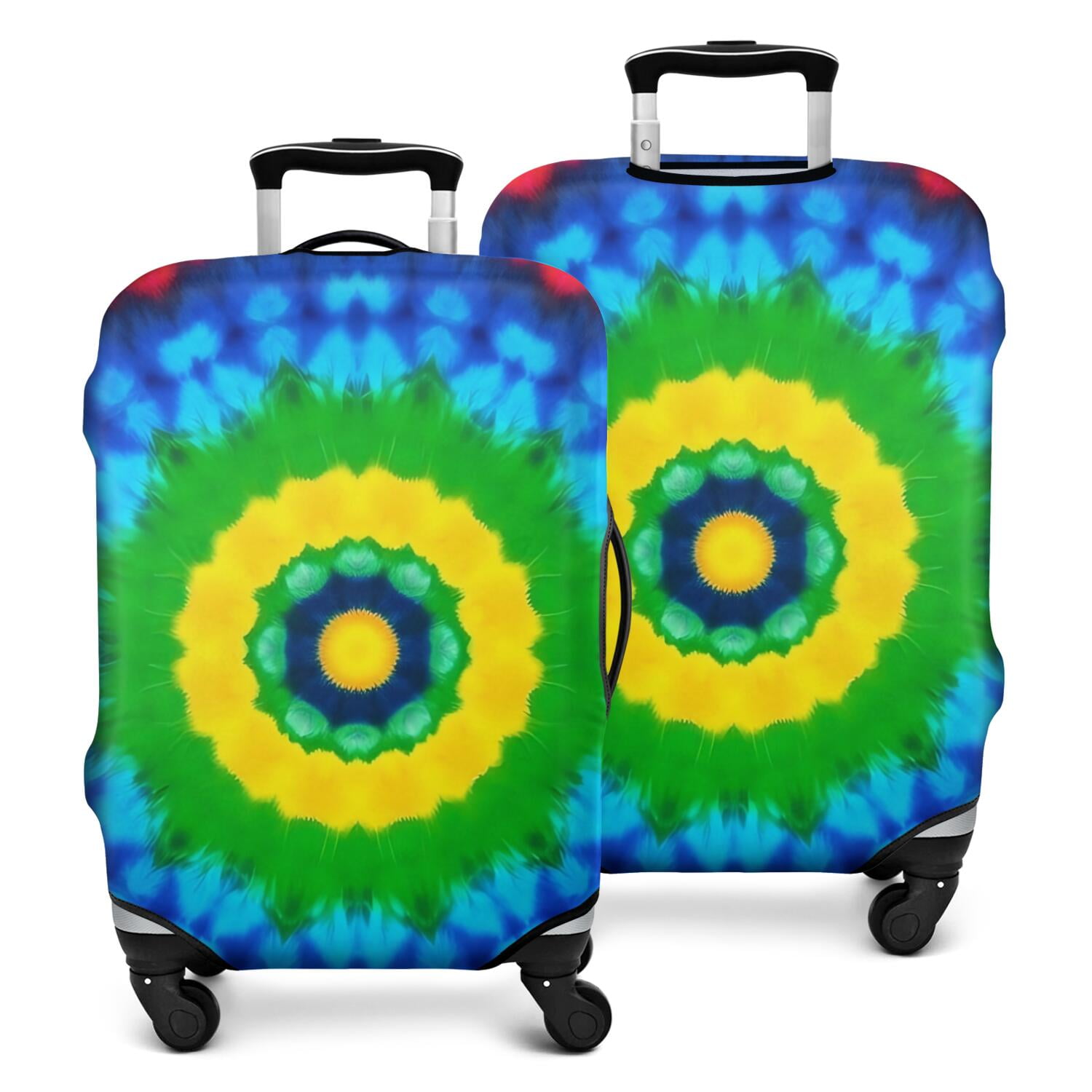 Colorful Tie Dye Circle Pattern Luggage Cover Fashion Suitcase Cover ...