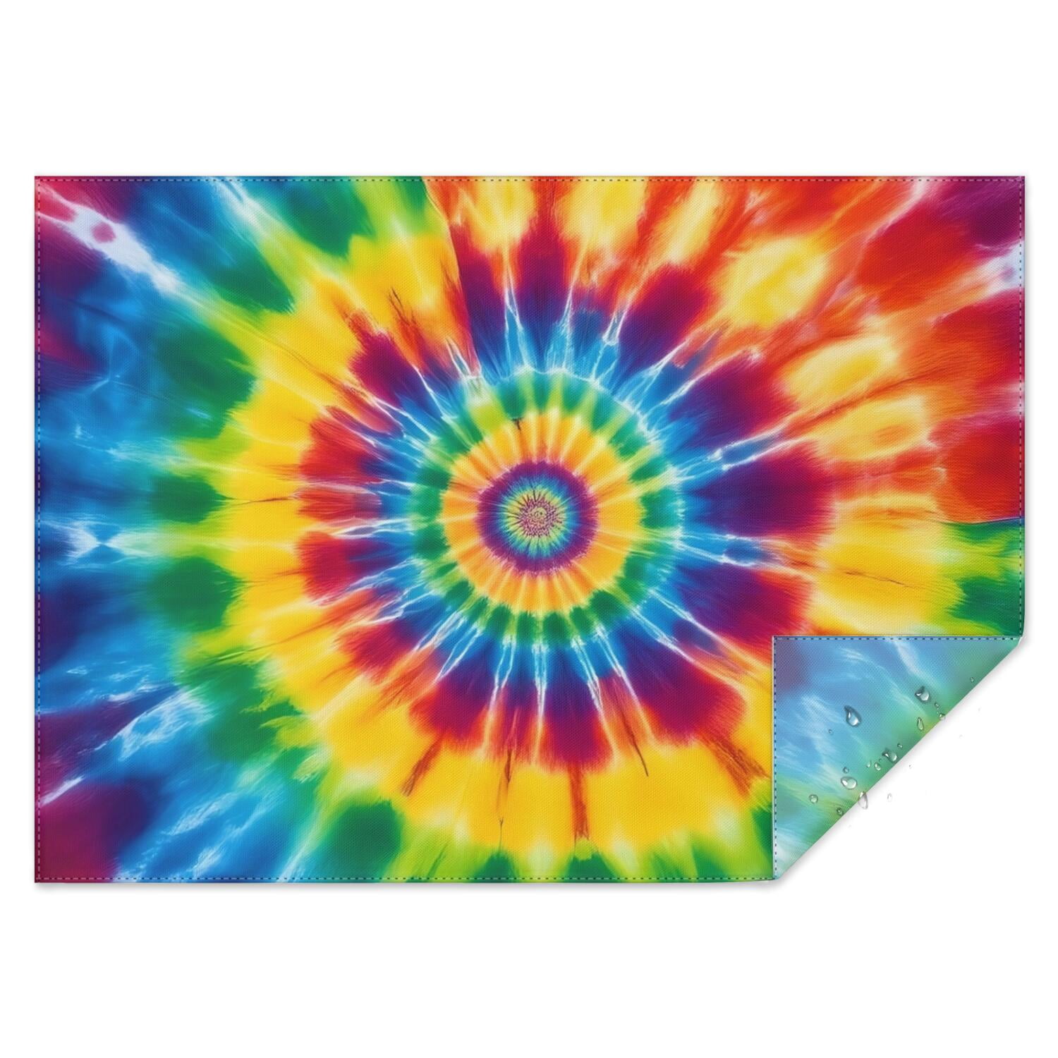 Colorful Tie Dye Mandala Pattern Rectangle Tablecloth 60"x84 ...