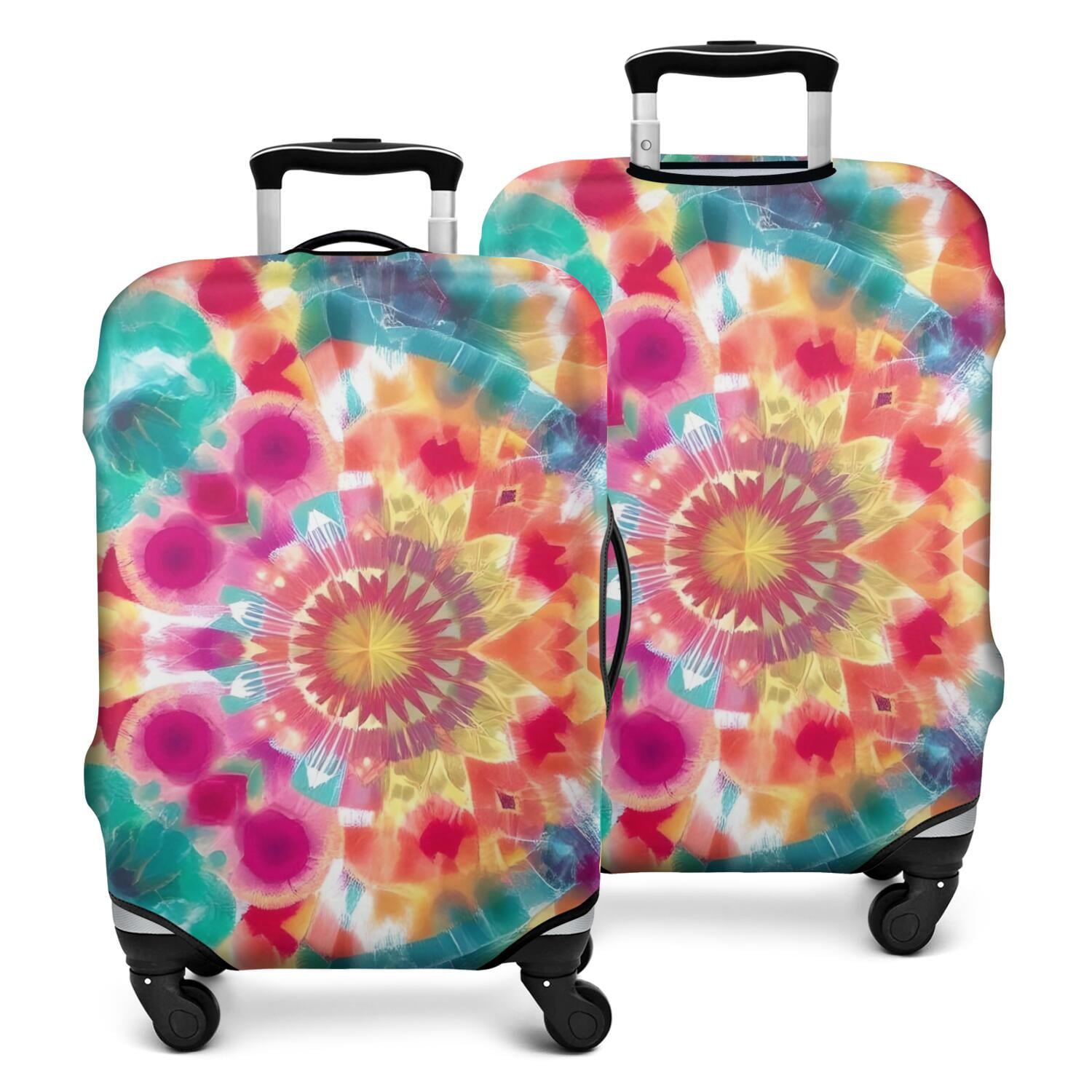 Colorful Tie Dye Pattern Luggage Cover Fashion Suitcase Cover Baggage ...