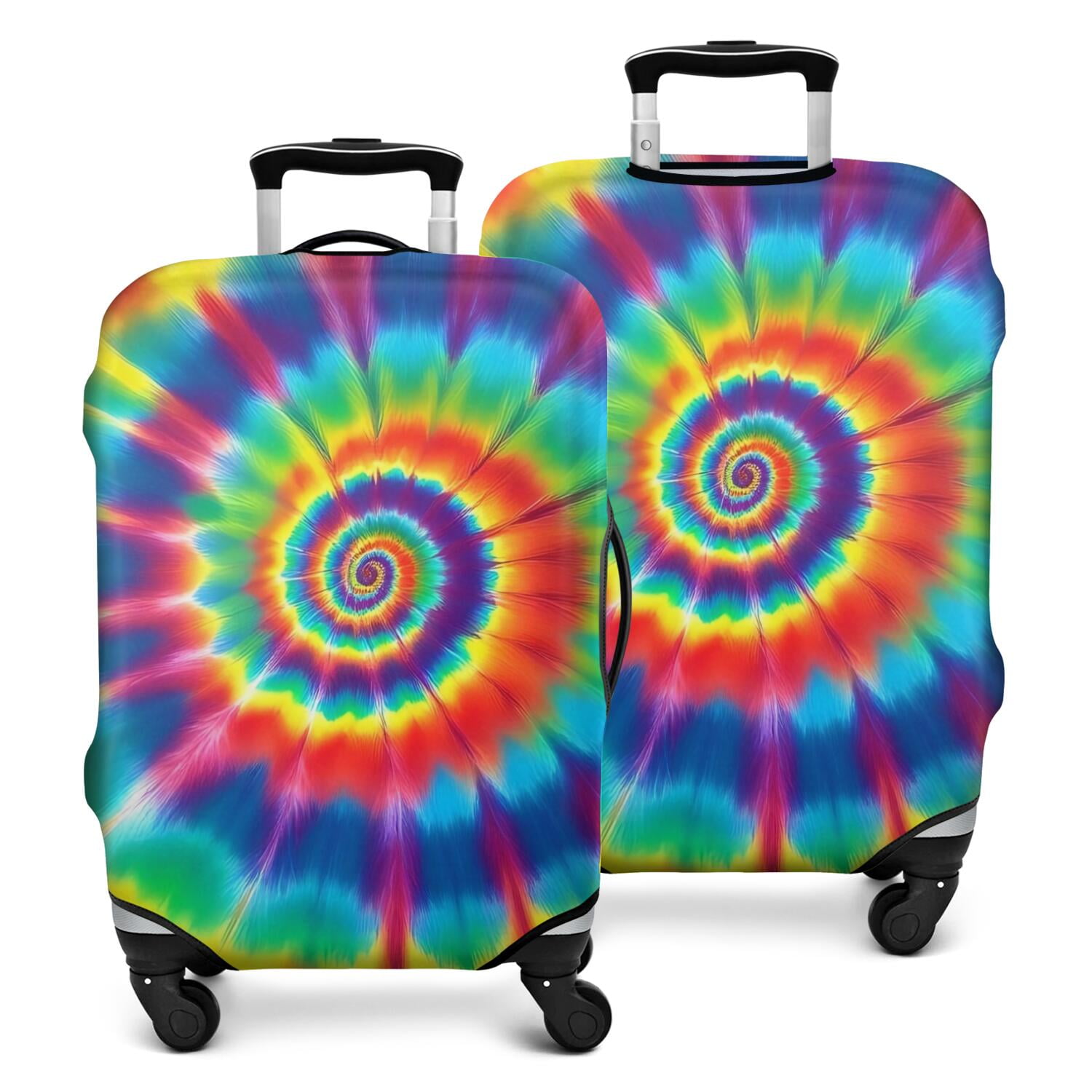 Colorful Tie Dye Star Mandala Pattern Luggage Cover Fashion Suitcase ...
