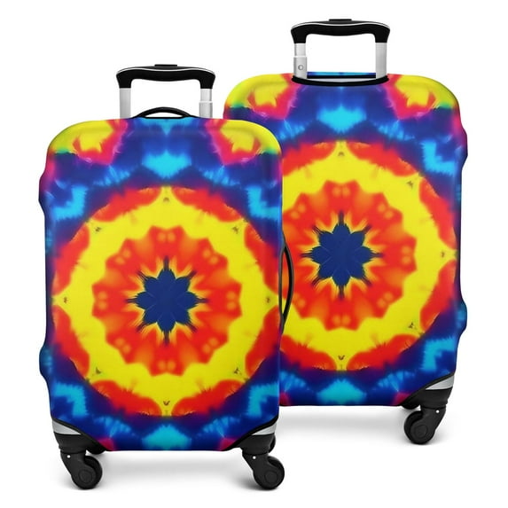 Colorful Tie Dye Star Pattern Luggage Cover Fashion Suitcase Cover ...