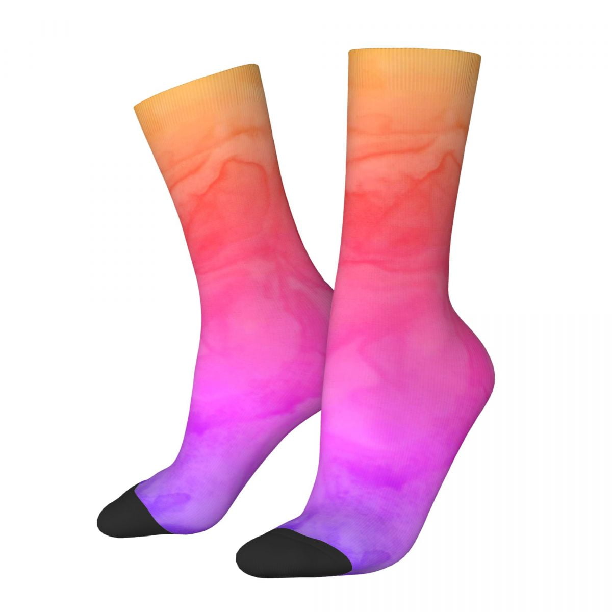 Colorful Tie Dye Stockings Women Men Swirl Art Socks Medium Soft Retro ...