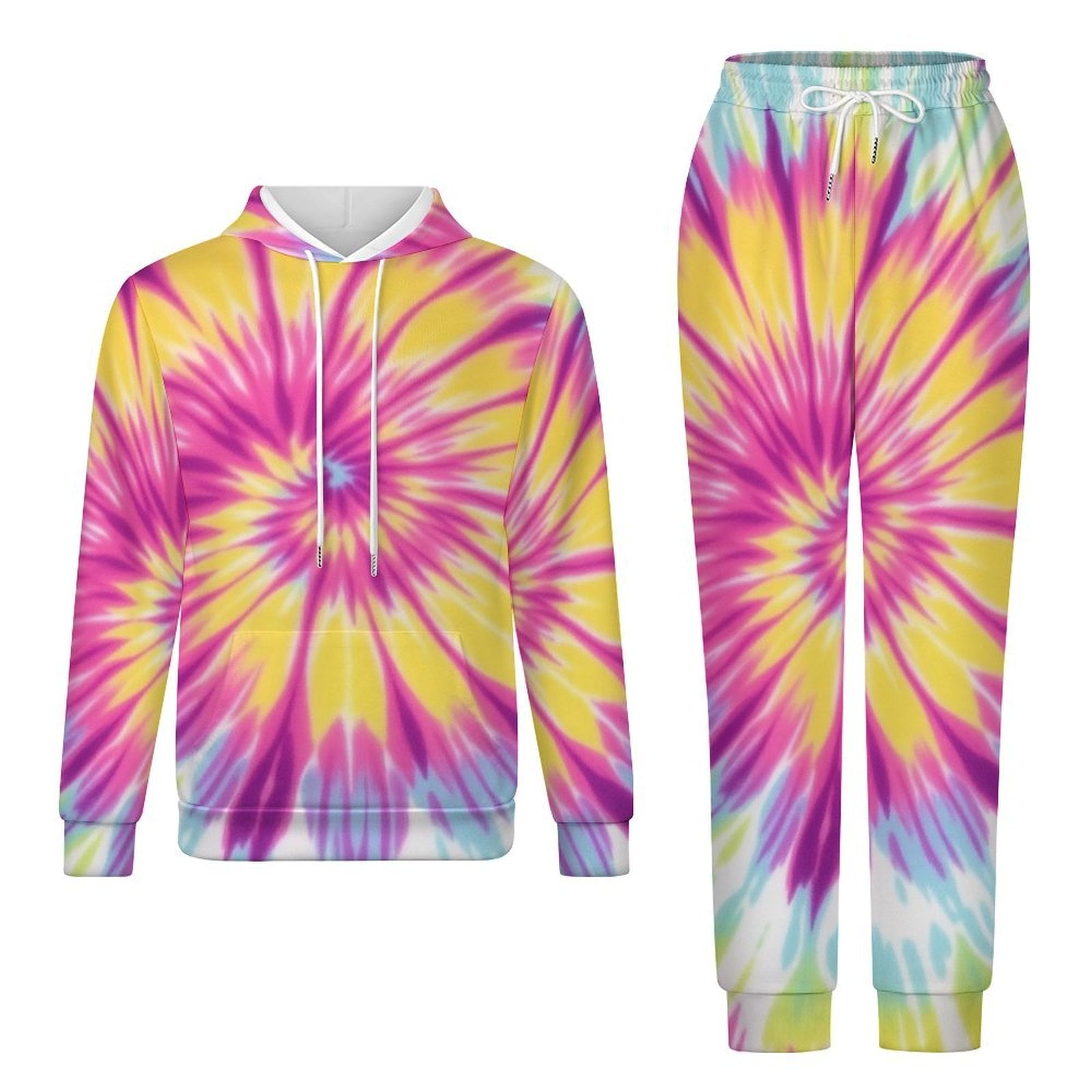 Colorful Tie Dye Swirl Hoodie + Pants Suit Cool Men/Women 2 Pcs ...