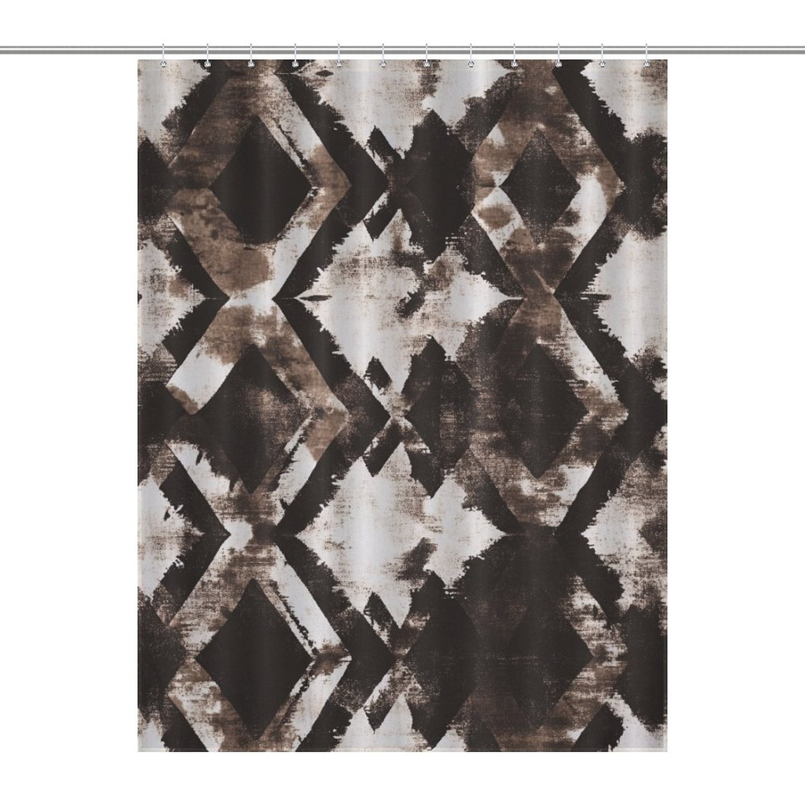 Colorful Tie Dye Vortex Cloth Fabric Bathroom Decor Set with Hooks ...