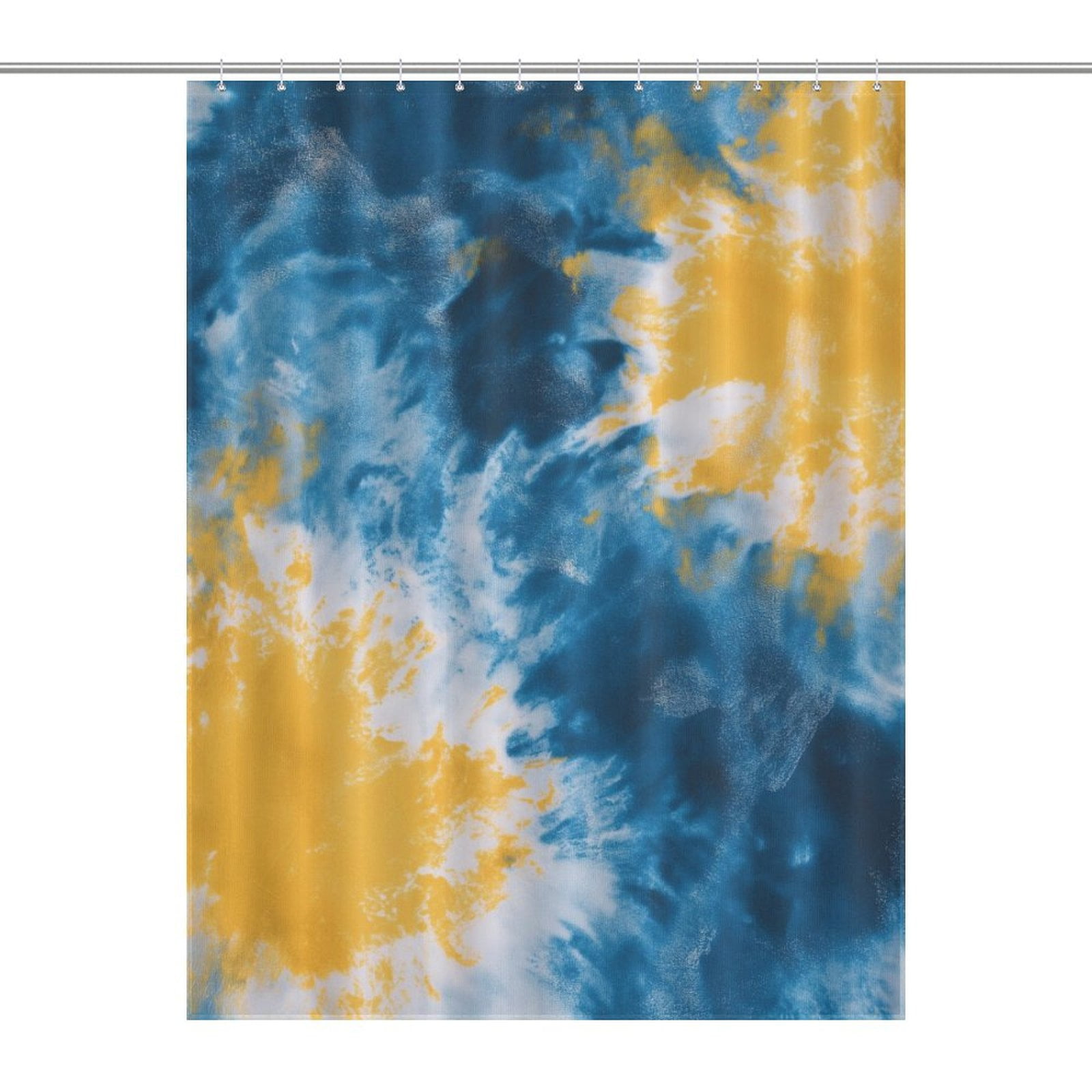 Colorful Tie Dye Vortex Cloth Fabric Bathroom Decor Set with Hooks ...