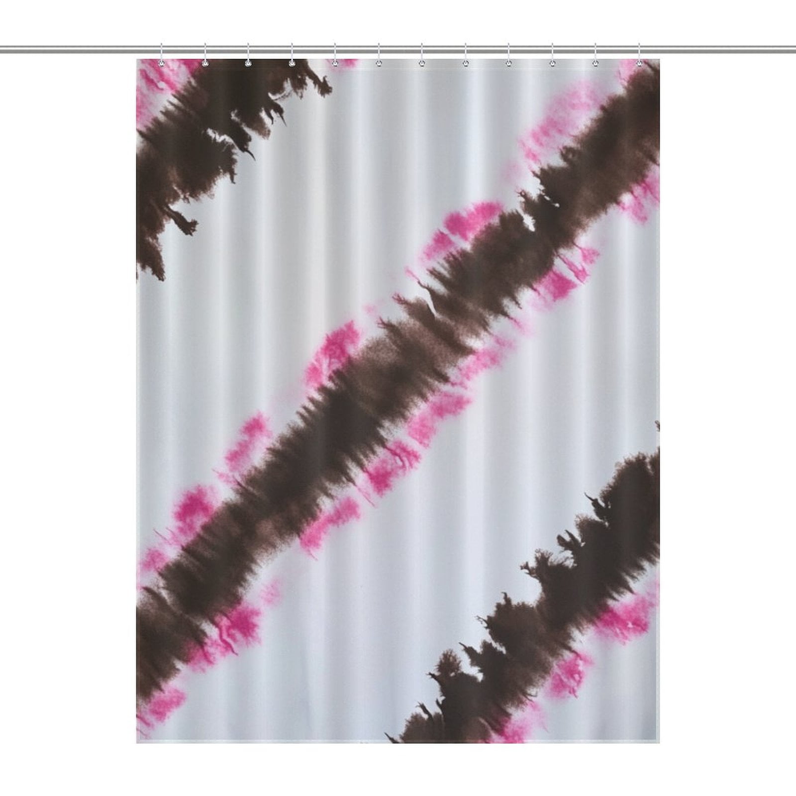 Colorful Tie Dye Vortex Cloth Fabric Bathroom Decor Set with Hooks ...