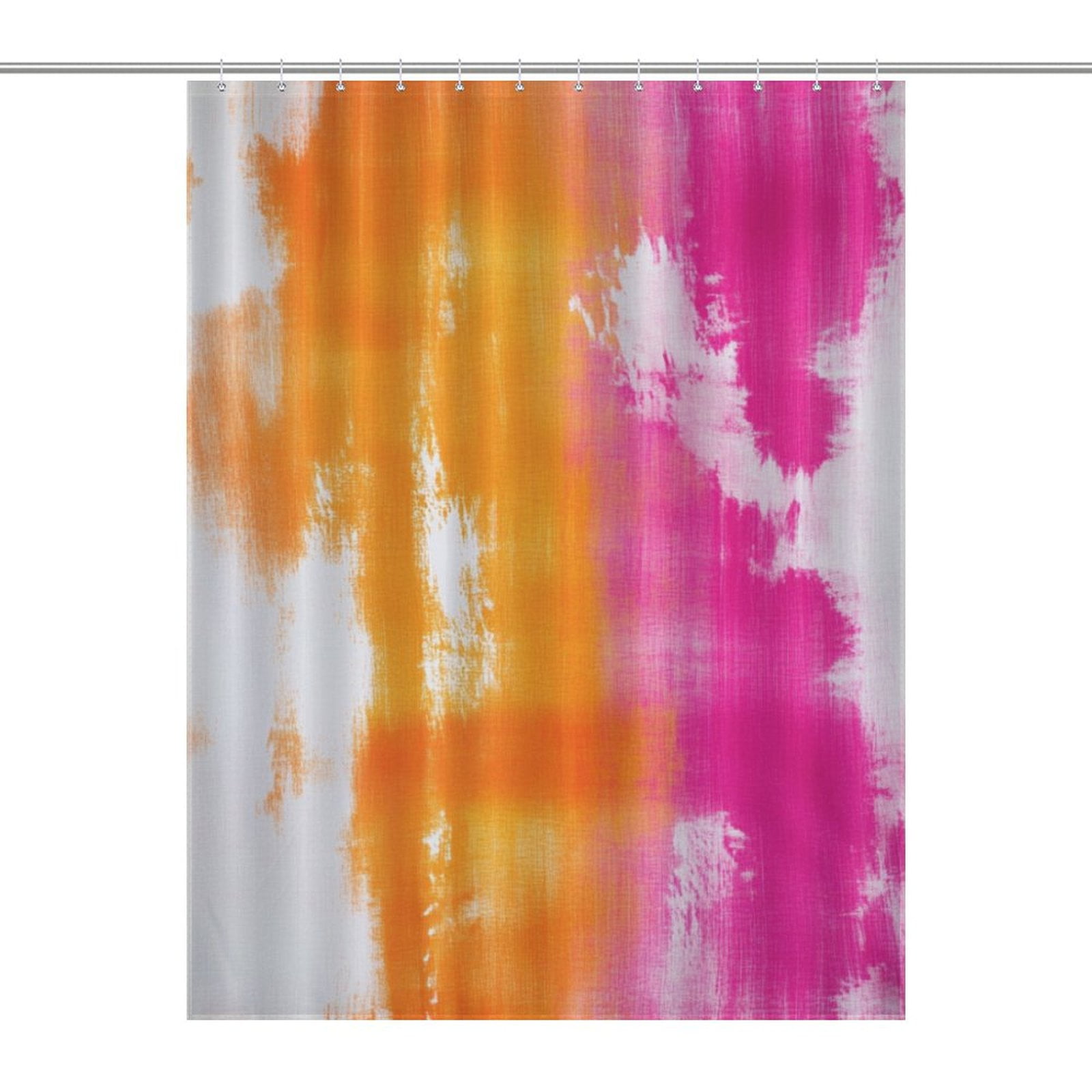 Colorful Tie Dye Vortex Cloth Fabric Bathroom Decor Set with Hooks ...