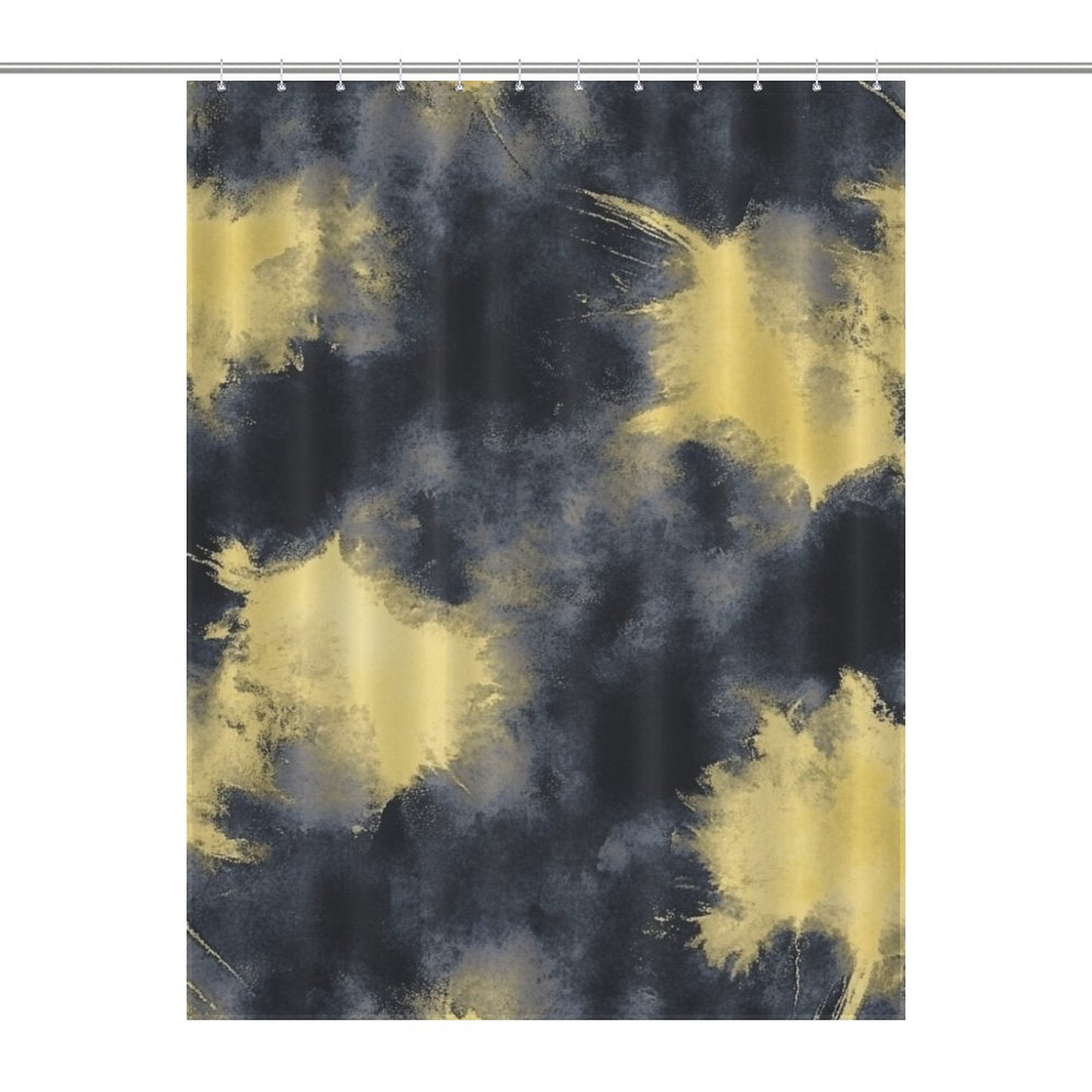Colorful Tie Dye Vortex Cloth Fabric Bathroom Decor Set with Hooks ...