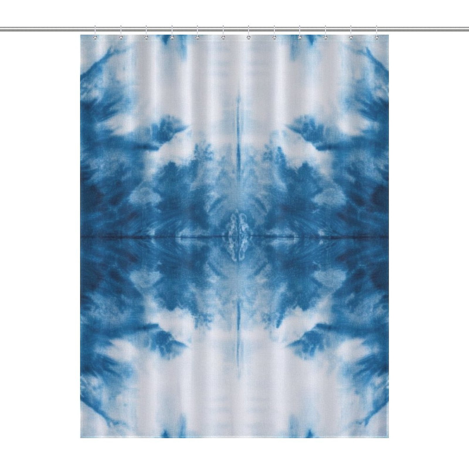 Colorful Tie Dye Vortex Cloth Fabric Bathroom Decor Set with Hooks ...