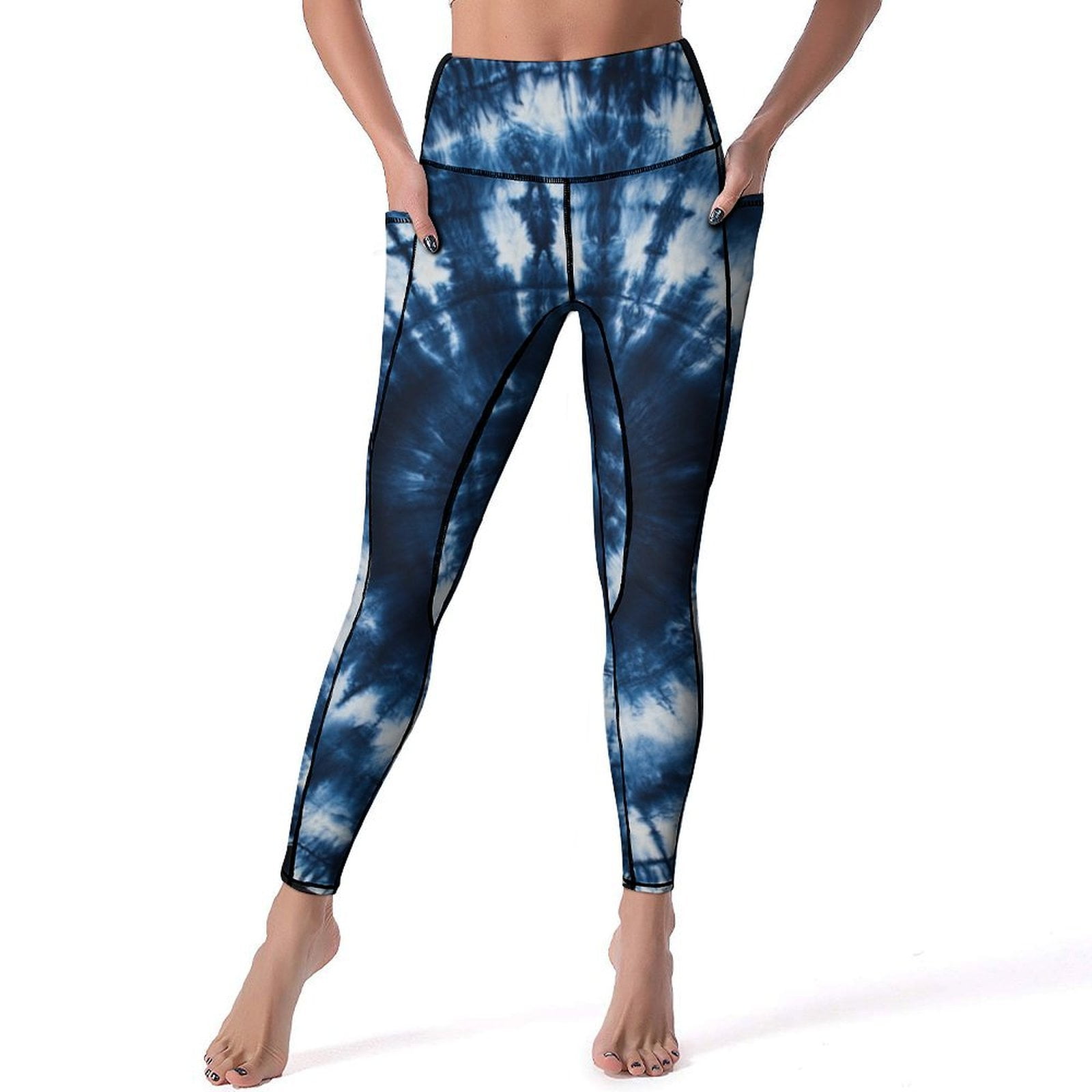 Colorful Tie Dye Vortex High Waisted Leggings for Women No See Through Tummy Control Buttery ...