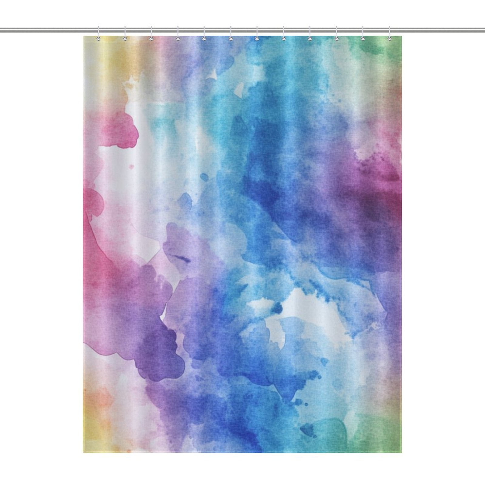 Colorful Tie Dye Vortex Shower Curtain , Enchanted Forest Scenic ...