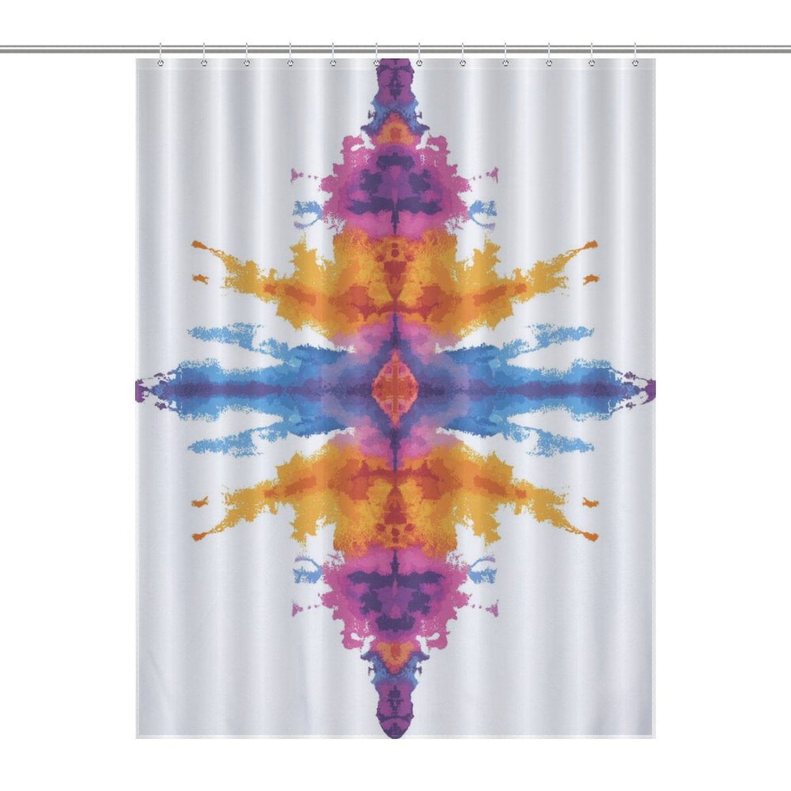 Colorful Tie Dye Vortex Shower Curtain , Enchanted Forest Scenic ...