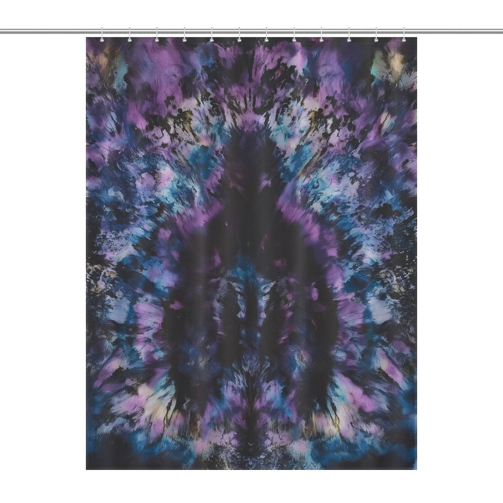 Colorful Tie Dye Vortex Shower Curtain , Enchanted Forest Scenic ...